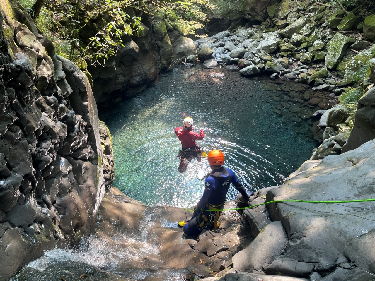 Advanced Canyoning Activity in a Miracle Lava Valley of Mt. Fuji ...