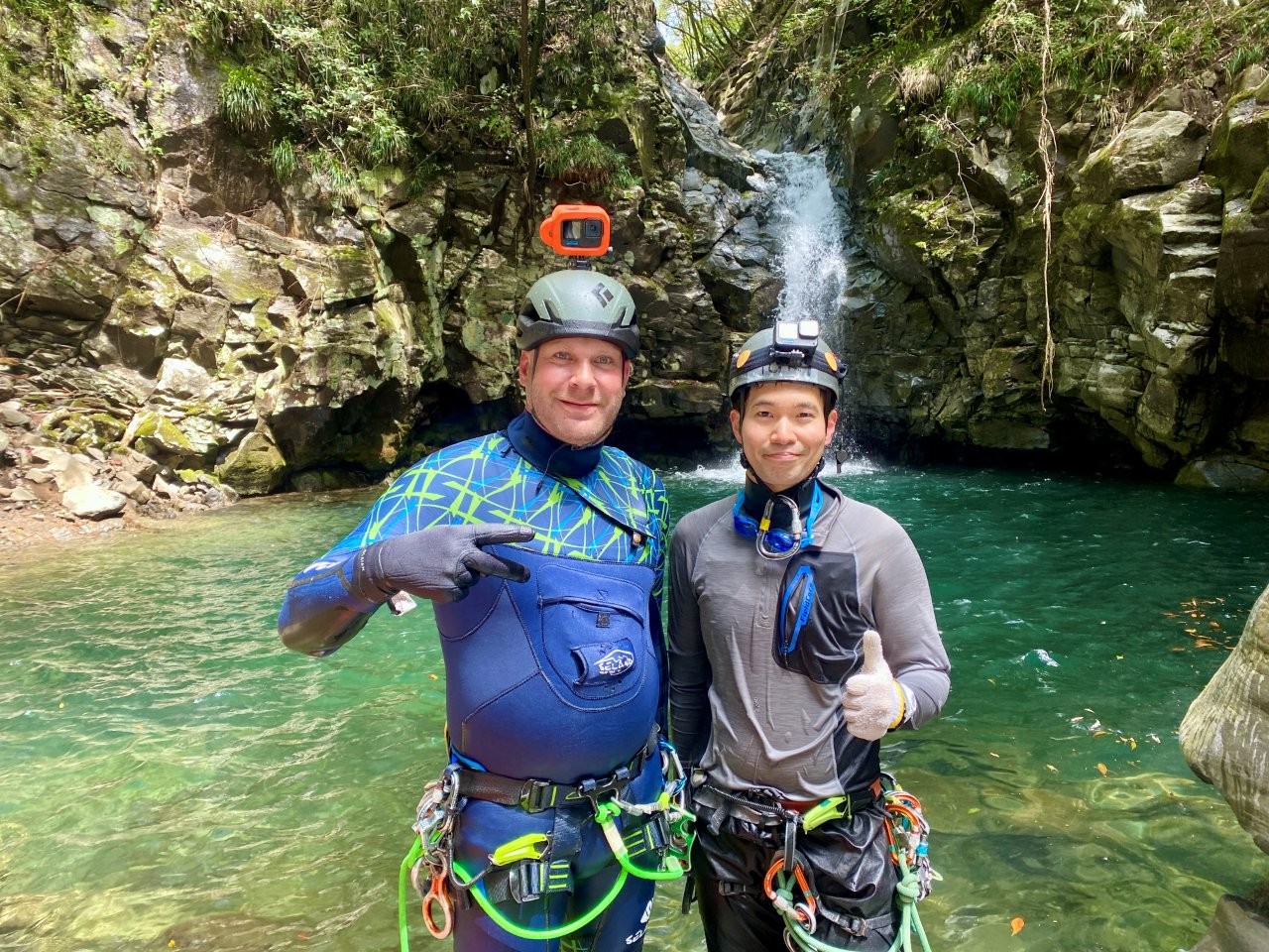 Advanced Canyoning Activity in a Miracle Lava Valley of Mt. Fuji ...
